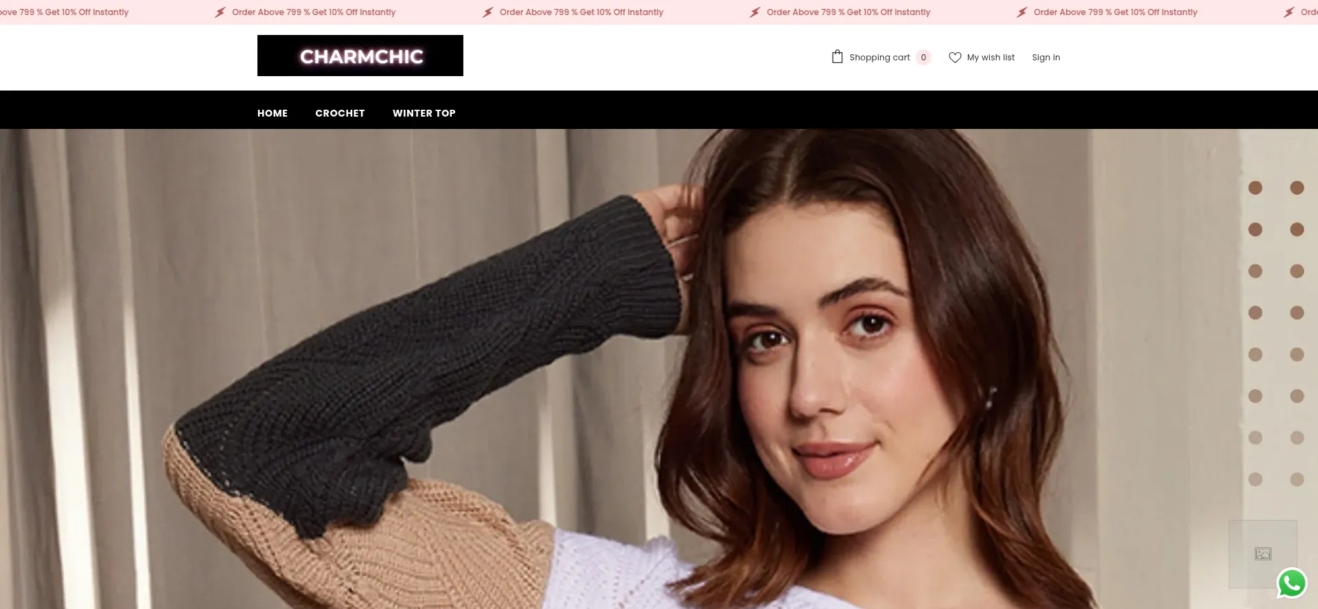 Charmchic.in Bewertung: Sicher oder Betrug? Niedrige Vertrauenswürdigkeit 38/100