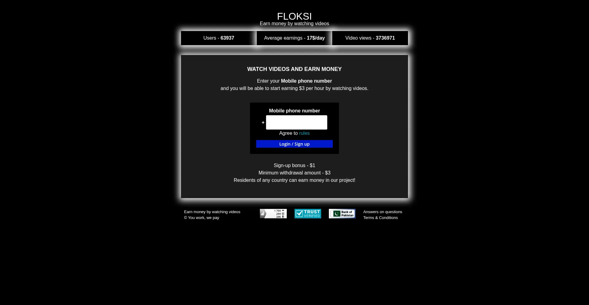 Floksi.pro: Blacklist-Warnung (Vertrauen 17/100)